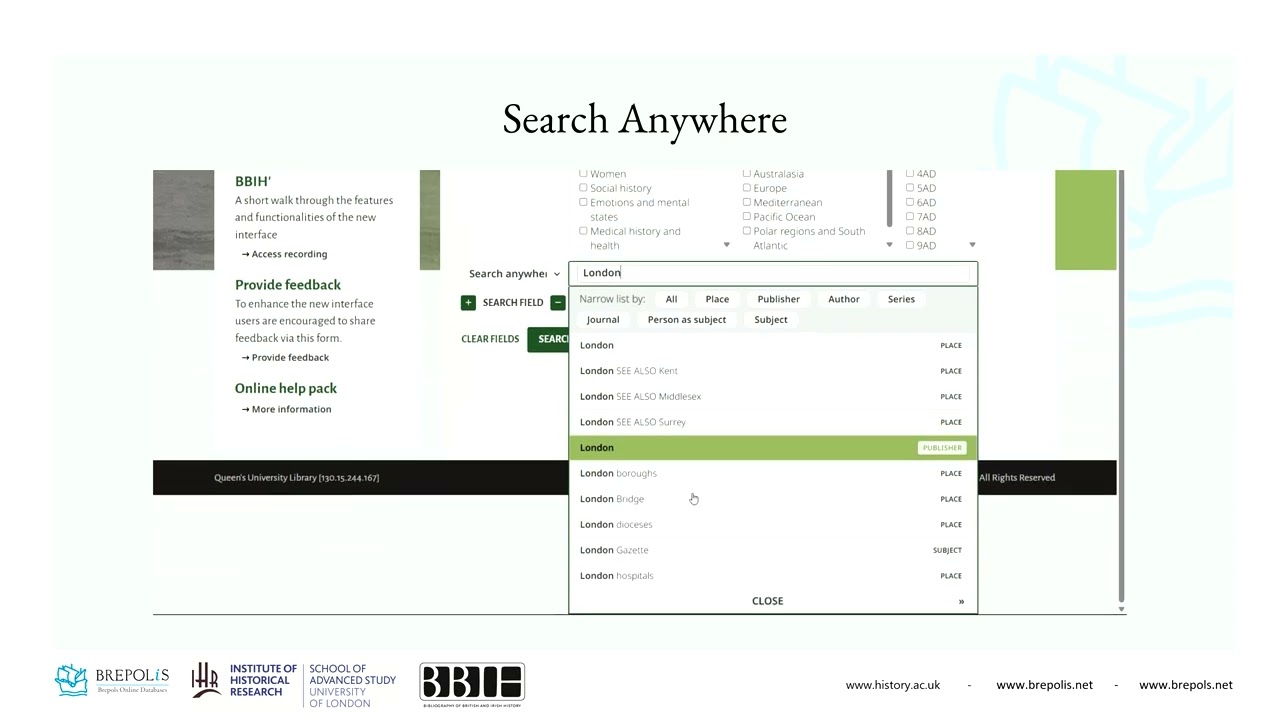 Using BBIH online: a help pack for students and lecturers | Institute ...